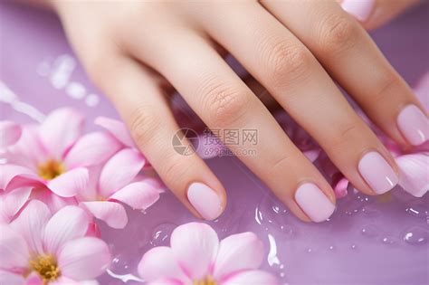 精美修饰的紫色指甲高清图片下载 正版图片600646609 摄图网