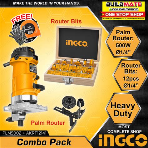 [FREE] INGCO Laminate Trimmer Palm Router Mini 600W 1/4 PLM6001 NEWMOD ...
