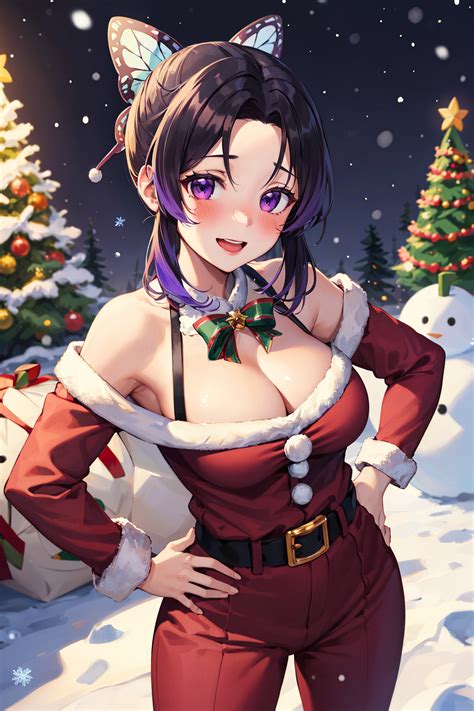 소년만화 여캐들 19금 산타복 Ai그림