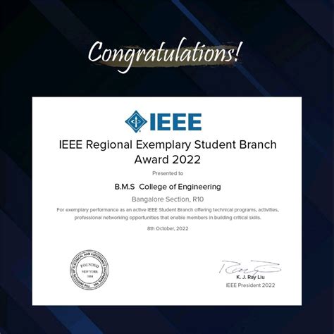 Bmsce Ieee On Linkedin Bmsce Ieee Sb Received The Ieee Regional