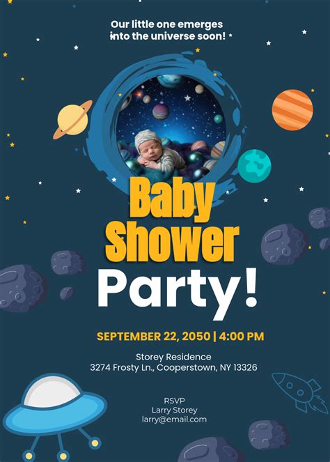 Free Space Invitation Templates Editable And Printable