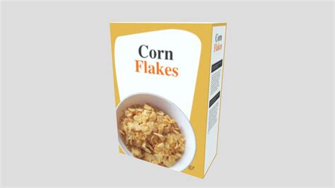 Food Box Corn Flakes Download Free 3d Model By Pasha Homxis Mydqyp