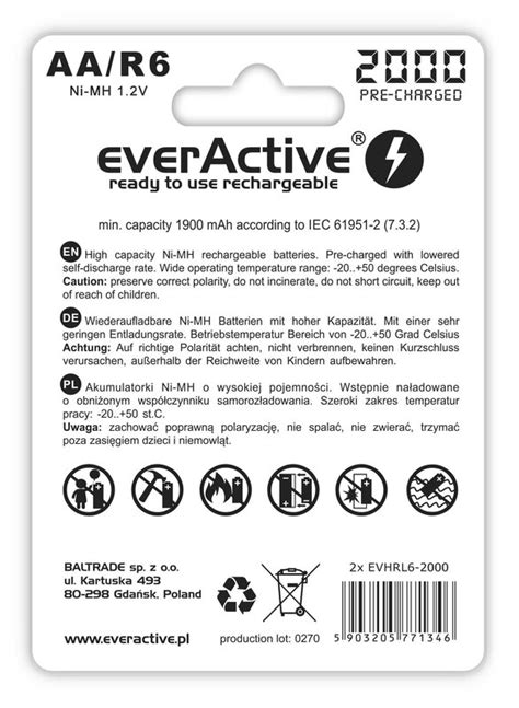 EverActive AA 1900 MAh Ni MH 2 Akkus Kaufen Audisana Ch