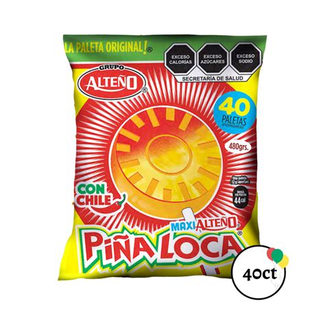 Super Alteño Paleta Piña Loca Valentinas Party World Dulceria