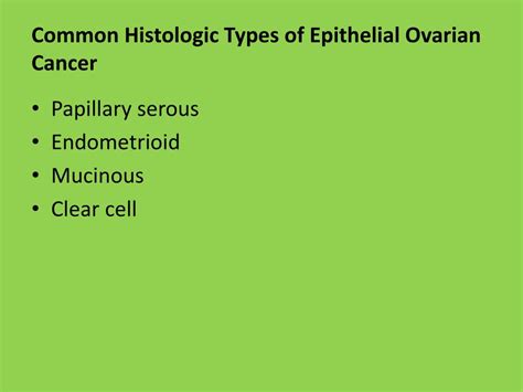 Ppt Ovarian Cancer Powerpoint Presentation Free Download Id 2130869
