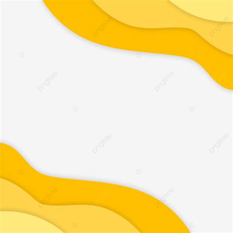Yellow Paper Cut Out Abstract Wavy Border Vector Abstract Wave