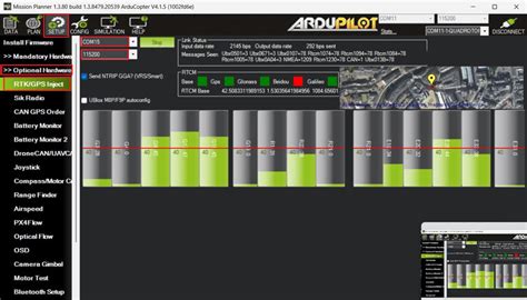 hur man skickar rtk basstationskorrigeringar till ardupilot med mission