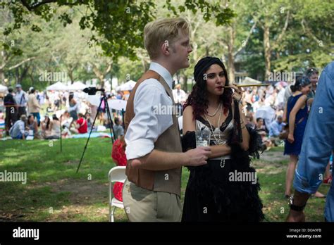 Participants Dress Up In Costume For The 8th Bi Annual Jazz Age Lawn
