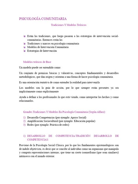 Psicología Comunitaria Pdf Estrés Biología Sicología