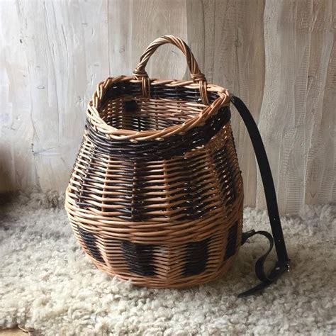 Lisa Campbell Baskets on Instagram: “Willow back pack with leather ...