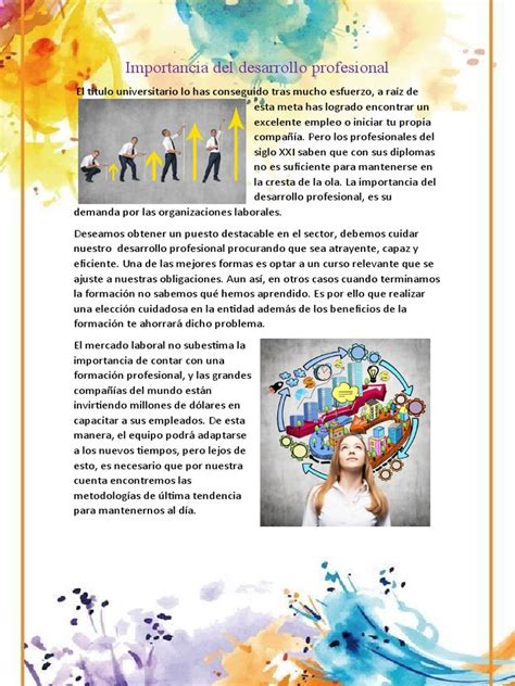 Importancia Del Desarrollo Profesional Pdf
