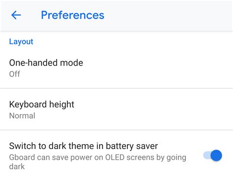 Gboard 7 6 13 Can Automatically Turn On A Dark Theme When Battery Saver