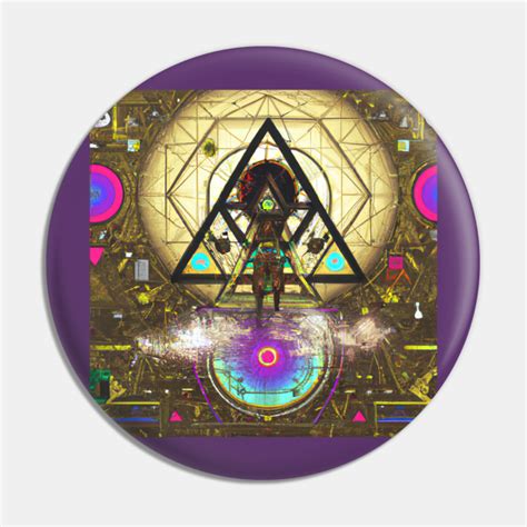 Trippy Sacred Geometry Mandala Sacred Geometry Pin Teepublic