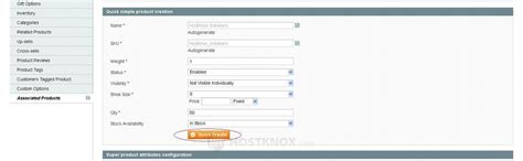 hostknox magento configurable products tutorial
