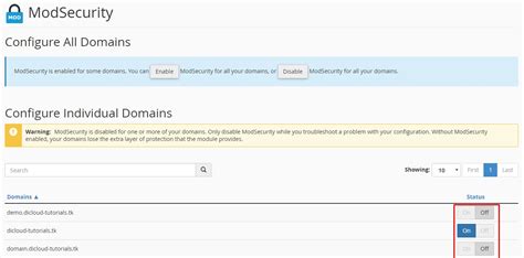 Panduan Cara Menggunakan Fitur Modsecurity Di Cpanel Tutorial Dicloud