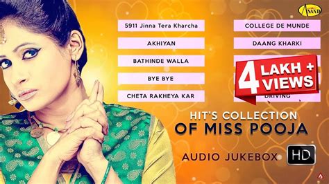 Miss Pooja Hits Collection Audio Jukebox Full Album Latest Punjabi