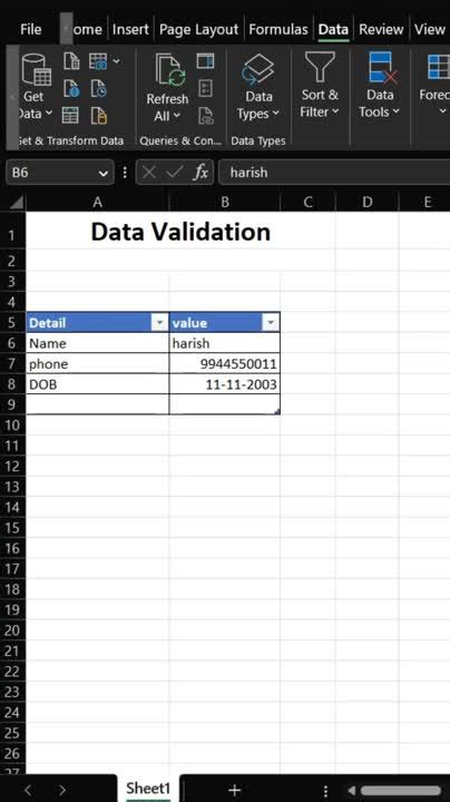 Kodigi On Linkedin Datavalidation Datavalidation Excel Msexcel