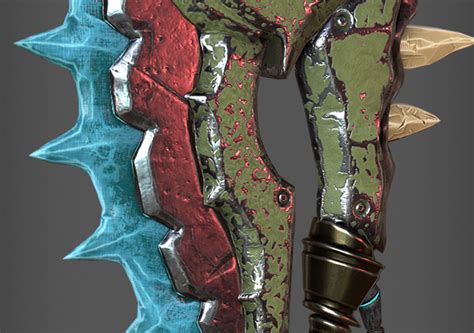 Dauntless Drask Axe Fanart Cgtrader