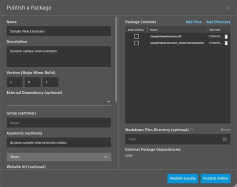 extensions as packages dynamo