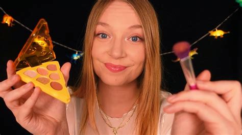 ASMR Doing Your Makeup Whispered Layered Sounds YouTube