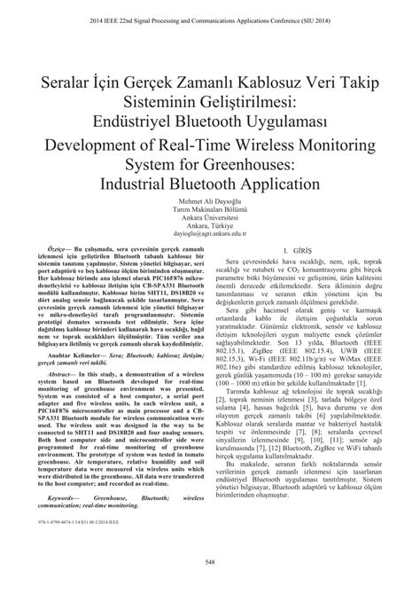 Pdf Development Of Real Time Wireless Monitoring System For