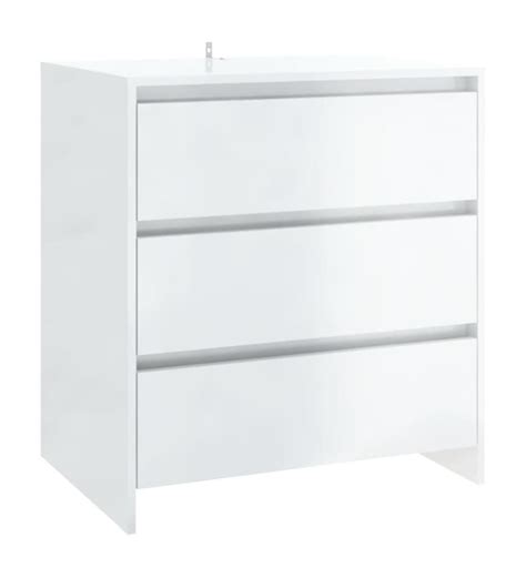 Vidaxl Sideboard Hochglanz Weiss 70x41x75 Cm Hol Deindeal
