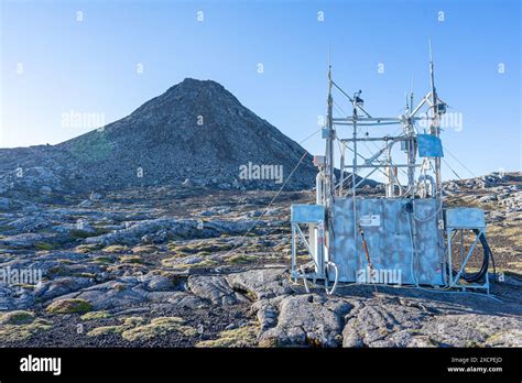 Interior Of Pico Crater With Small Meteorological Station In The Azores Archipelago Portugal