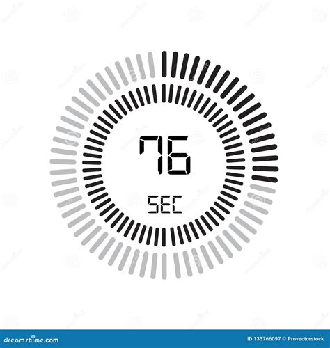 The 76 Seconds Icon Digital Timer Clock And Watch Timer Countdown
