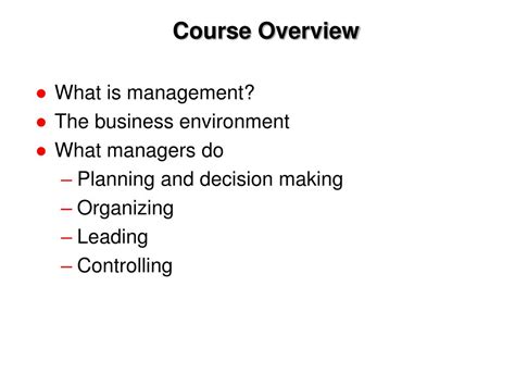 Ppt Principles Of Management Bill Klinger Powerpoint Presentation