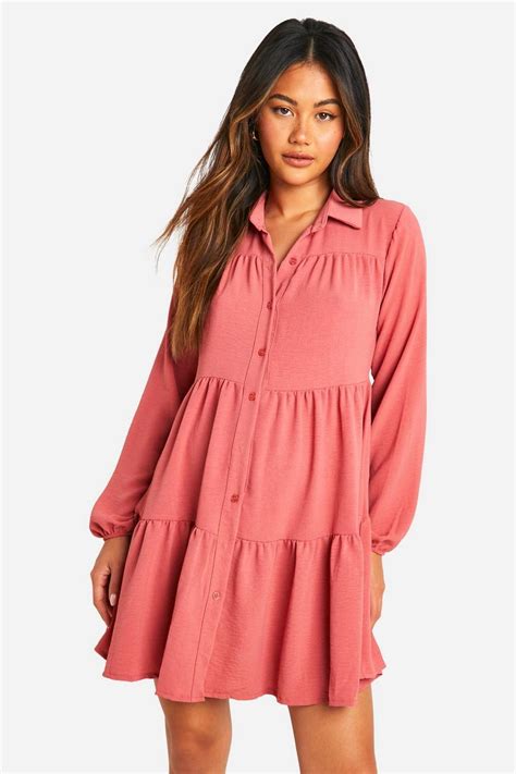 Shirt Dresses Long And Oversized Shirt Dresses Boohoo Uk