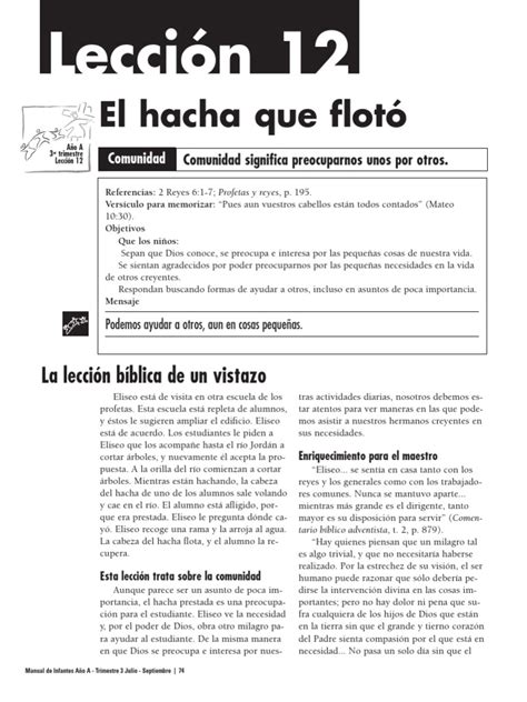 12 Lección 12 Pdf Creencia Religiosa Y Doctrina