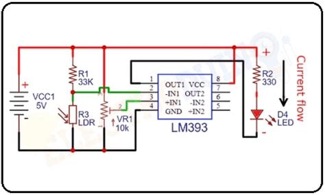 LM IC Based Automatic Night Light Circuit ElectroDuino