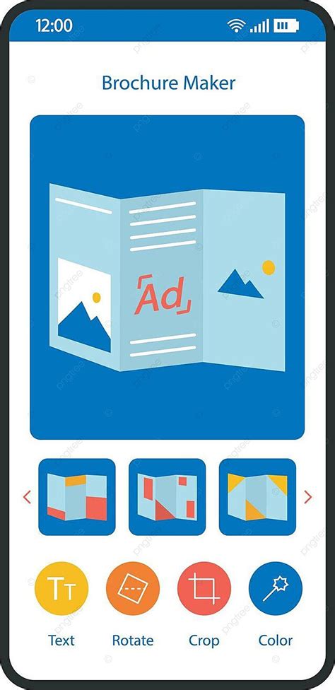 Brochure Maker Smartphone Interface Template Ads Brochure Digital
