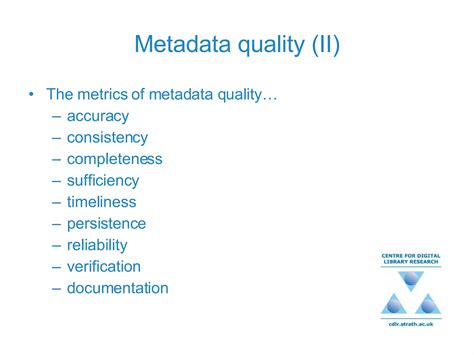 Workflows and Metadata Quality | PPT | Information Services Industry ...