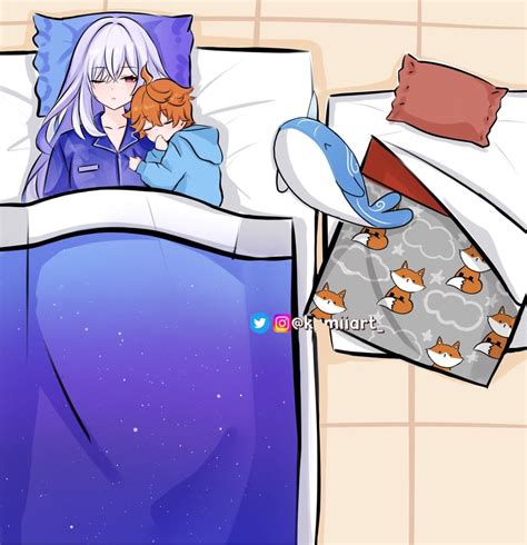 Tartaglia And Skirk Genshin Impact Drawn By Kamiiart Danbooru