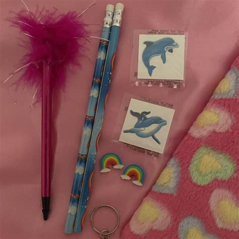 Fuzzy Notebook Stationary Set Y2k Vibes ~ Comes Depop