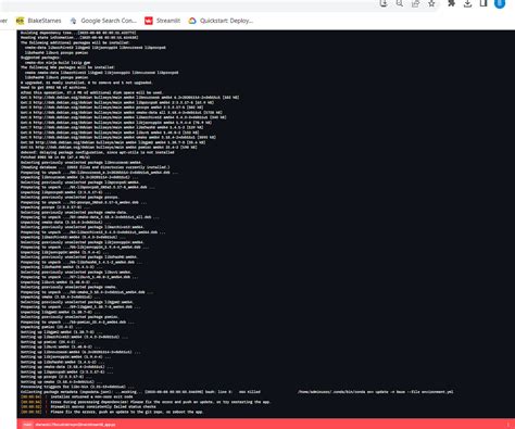 Error Trying To Deploy App 🚀 Deployment Streamlit