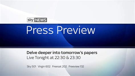 Tuesdays National Newspaper Front Pages Uk News Sky News