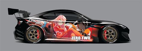 Zero Two Darling In The Franxx Anime Car Livery Cast Vinyl Wrap Universal Size Car Wrap