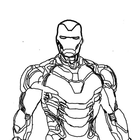 Tracing Iron Man IbisPaint