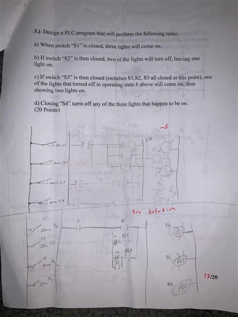 Solved Design A PLC Program That Will Perform The Chegg