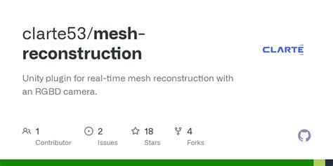 GitHub Clarte Mesh Reconstruction Unity Plugin For Real Time Mesh Reconstruction With An