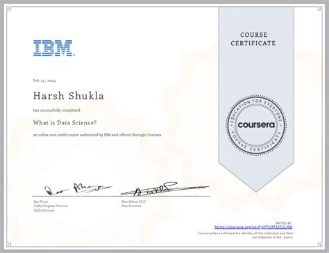 harsh shukla on linkedin datascience ibm certification