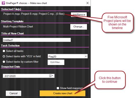 Multi Project Timeline Onepager Pro