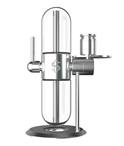 Gravity Bong Hookah Silver Stundenglass Cognoscitiva