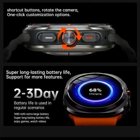 U8 Watch 7 Ultra Amoled Android 5g Calling Camera Smartwatch