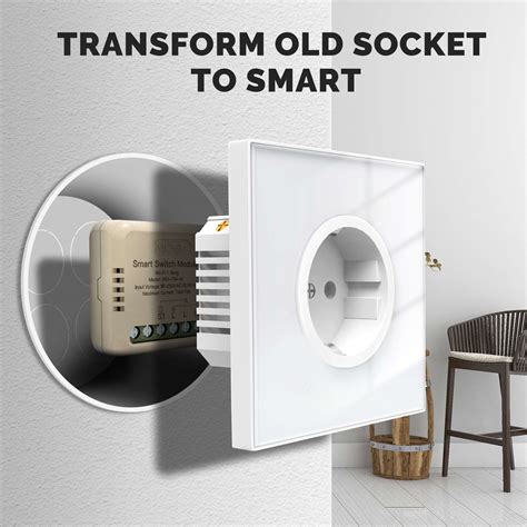Wifi Mini Diy Smart Light Switch Module Relay Timer 12 Gang Moes