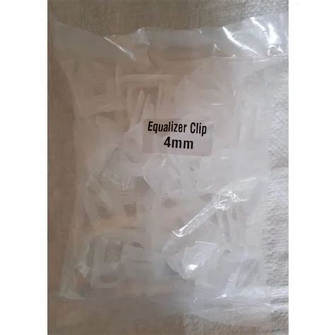 Silver 4mm Plastic Tile Leveling Equalizer Clip For Home At ₹ 48pack