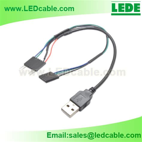 Cwh 047 Usb A Male To Dual Idc Debug Cable Shenzhen Lede Electronic