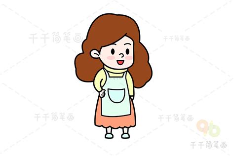 轻松画阿姨简笔画 阿姨简笔画
